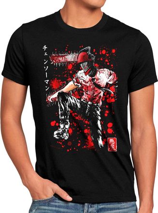 style3 Bloodbourne Man Herren T-Shirt denji Man Anime Manga Cosplay Chainsaw Devil, Gr&ouml;&szlig;e:XXL