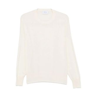 Be You Pull Col Rond en Cachemire - Femme - Pulls - Blanc - Taille: 42 FR