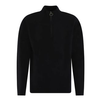 Barbour Holden Half Zip Pullover - - Knitwear - Herren - Blau - M