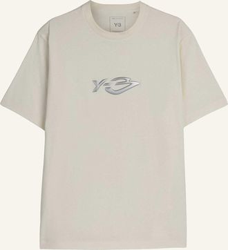 Yohji Yamamoto Y-3 Liquid Logo T-Shirt weiss