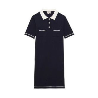 Ines De La Fressange Femme, Robes, Bleu, Taille: 42 FR Clarisse Polo Dress