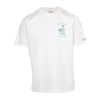 MC2 Saint Barth Homme, Tops, Blanc, Taille: XL Portofino Social Gin T-Shirt