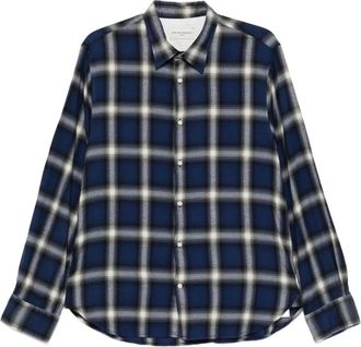 Officine Générale chemise Giacomo à carreaux - Bleu