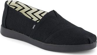 Toms Toms Chaussures à Enfiler Alpargata Plus pour Femme, Noir, 38.5 EU