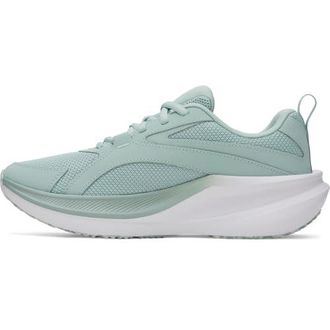 Under Armour Femmes Charged Assert 11, (477) Bleu &eacute;mail/Bleu &eacute;mail/Vert illusion, 8.5
