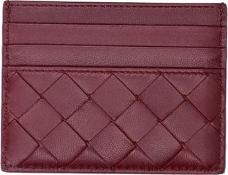 Bottega Veneta Leather Card Holder Intrecciato