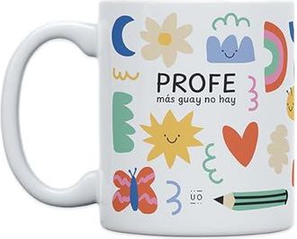 UO Geschenktasse mit Botschaft Profe More Guay No Hay, Geschenk f&uuml;r Lehrer, originelles Geschenk zum Schulabschluss, 350 ml, Keramik
