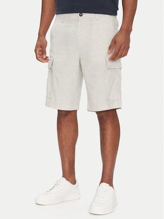 HUGO BOSS Stoffshorts Sisla-9-Cargo-Shorts 50536888 Creme Tapered Fit