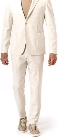 HUGO BOSS Herren Hose wei&szlig; Jersey Slim Fit