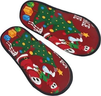 Generic Pantoufle P&egrave;re No&euml;l Squelette Slippers L&eacute;g&egrave;res Antid&eacute;rapants Chausson Pour Homme Int&eacute;rieur Chambre L
