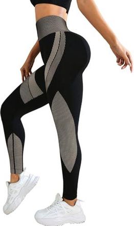 Generic Legging de compression 3D anti-cellulite Cellumove pour femme - Contr&ocirc;le du ventre - Taille haute - Bande de r&eacute;sistance sans couture - Pour le sport, 