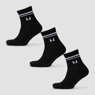 MyProtein MP Pilates-Socken (3er Pack) - Schwarz - UK 12-14