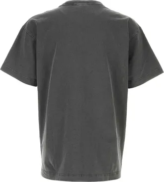 Carhartt Work in Progress Mens Charcoal Cotton Vista S-S T-Shirt Blackgarmentdyed Exterior Exterior: T-shirts And Polos