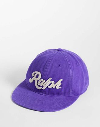 Polo Ralph Lauren casquette &agrave; grand logo violette