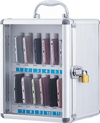 Generic Handy-Aufbewahrungsbox, Abschließbare Handy-Aufbewahrungsbox for Schulen, Mit Einem Bequemen Griff for Einfache Mobilität, Geeignet for Schulen, Konfe