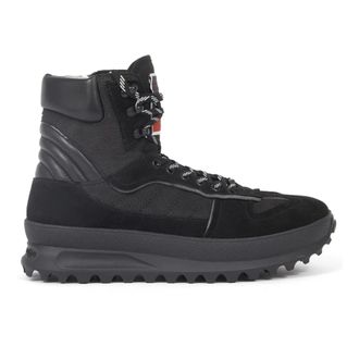 Maison Margiela Homme, Chaussures, Noir, Taille: 41 EU Baskets Montantes en Cuir Noir