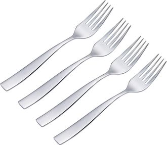 Viners 0303.127 Besteckgabeln Everyday Purity Tafelgabeln aus Edelstahl 18/0, hochglanzpoliert, 4 Stück, Menügabel