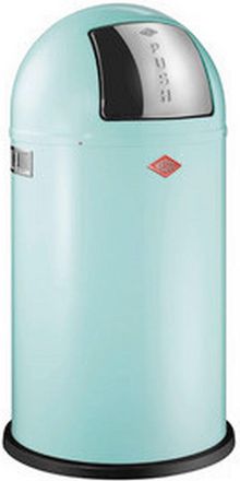 WESCO Abfallsammler Pushboy, Edelstahl, Mintgrün, Metall, 50 L, 75.5 cm, Küchen, Küchenausstattung, Mülleimer