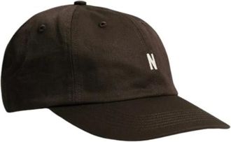 Norse Projects Homme, Accessoires, Brun, Taille: ONE Size Twill Sports Cap - Chestnut