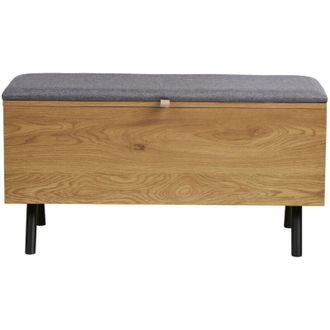 ebuy24 Banc BARCO avec rangement - &Eacute;l&eacute;gance naturelle et fonctionnalit&eacute; moderne