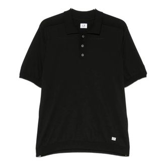 C.P. Company Boston Baumwoll-Polohemd mit Kragen - - Tops - Herren - Schwarzk - 3XL