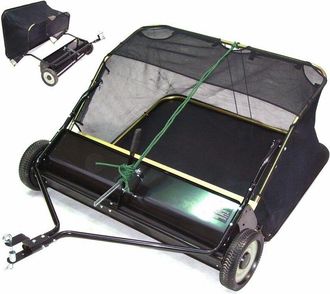 Apex 55200 Kehrmaschine 105cm Rasenkehrer Rasenkehrmaschine Aufsitzm&auml;her Rasentraktor