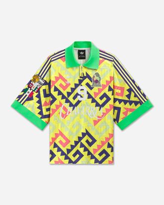 adidas Men s Willy Chavarria AOP Goalkeeper Jersey Solar Lemon