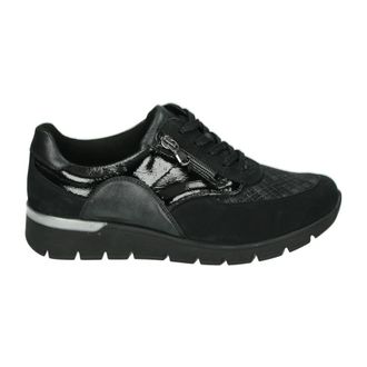 Waldl&auml;ufer Sportliche Damenschuhe Schwarz Wildleder - - Shoes - Damen - Schwarzk - 38 1/2 EU