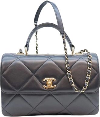 Chanel Sac bandouli&egrave;re vintage Pre-owned - Femme - Pre-owned - Noir - Taille: ONE Size