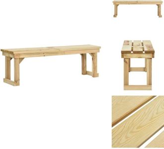 vidaXL Vidaxl - Banc de jardin 140 cm Bois de pin imprégné - Banc De Jardin - Banc Extérieur - Mobilier De Jardin - Chaise Longue - Meubles De Jardin