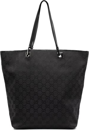 Gucci Shopper - GG Canvas Web Tote - Gr. unisize - in Schwarz - f&uuml;r Damen