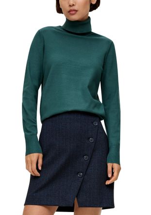 s.Oliver Damen Pullover Langarm Blue Green 46