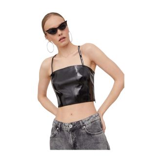 Karl Lagerfeld Top Cropped - - Tops - Damen - Schwarzk - M