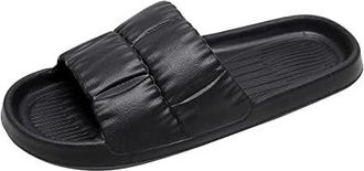 Generic Chaussons Antid&eacute;rapant Homme Femme Pantoufle Confortable Claquette De Bain Sandal Soft Foam Sole Couples Chaussures De Piscine Maison Accueil Slide po