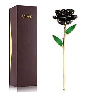 ZJchao Bague en Dor&eacute; R&eacute;el 24K, Pierre Naturelle Brillante pour Femme, Design &Eacute;l&eacute;gant Coeur en M&eacute;tal Dor&eacute;, Accessoire de Mariage et Amour, Taille Universelle