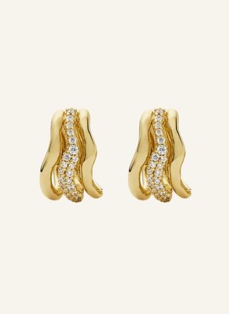 Missoma Missoma Ohrringe Molten Snow Triple Small By Glambou gold