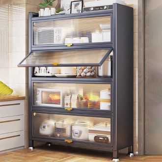 Generic ÜBergroßEr Vorratsschrank, 5-StöCkiger Kaffeebarschrank, KüChenaufbewahrungsschrank for Wohnzimmer, Arbeitszimmer, WaschküChe