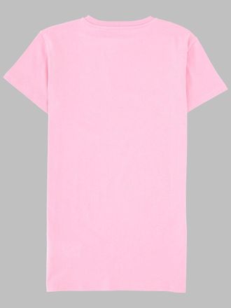 Balmain Short-Sleeve Cotton Dress - Pink