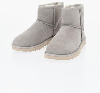UGG Suede Ankle Boots CLASSIC MINI with Rubber Sole size 36