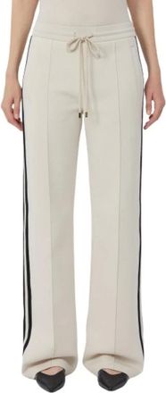 Max Mara Femme, Pantalons, Beige, Taille: 38 FR Pantalon &agrave; cordon de serrage