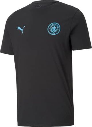 Puma Manchester City Essentials T-shirt pour enfant, Noir, 11-12 Years