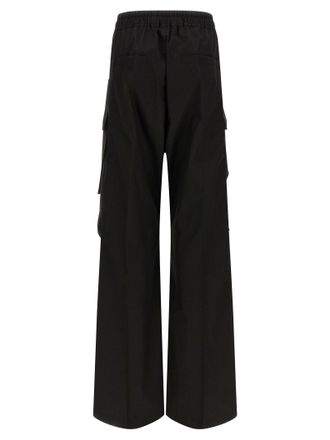 Rick Owens Womens Black Cotton Cargo Pants