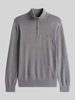 Tommy Hilfiger Regular Fit Troyer aus reiner Baumwolle