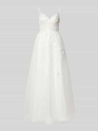 Luxuar Abendkleid aus T&uuml;ll mit r&uuml;ckseitiger Schn&uuml;rung