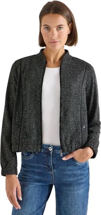 Cecil Damen 2117362 Blouson mit Elastiksaum, Schwarz, XXL