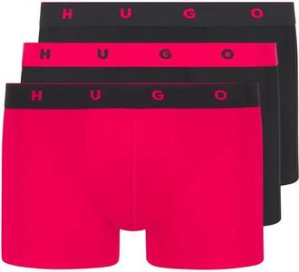 HUGO BOSS Herren Trunks rot Viskose unifarben