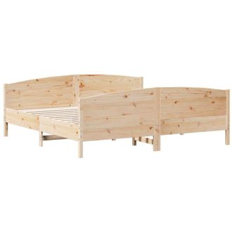 vidaXL Massivholzbett ohne Matratze 180x200 Kiefernholz Vidaxl