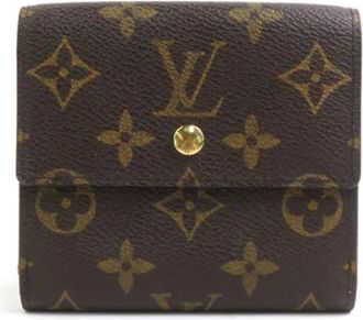 Louis Vuitton unisex, Pre-owned, Brun, Taille: ONE Size Portefeuille en toile Pre-owned