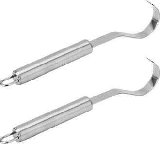 Cabilock 2 Stücke Butterschaber Edelstahl Butterroller Käsereibe Käseschneider Buttermesser Butterschneider Käsehobel Butterportionierer Backutensilien für Zuh