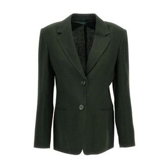 Max Mara Femme, Vestes, Vert, Taille: 42 FR Giacca classica monopetto Reever